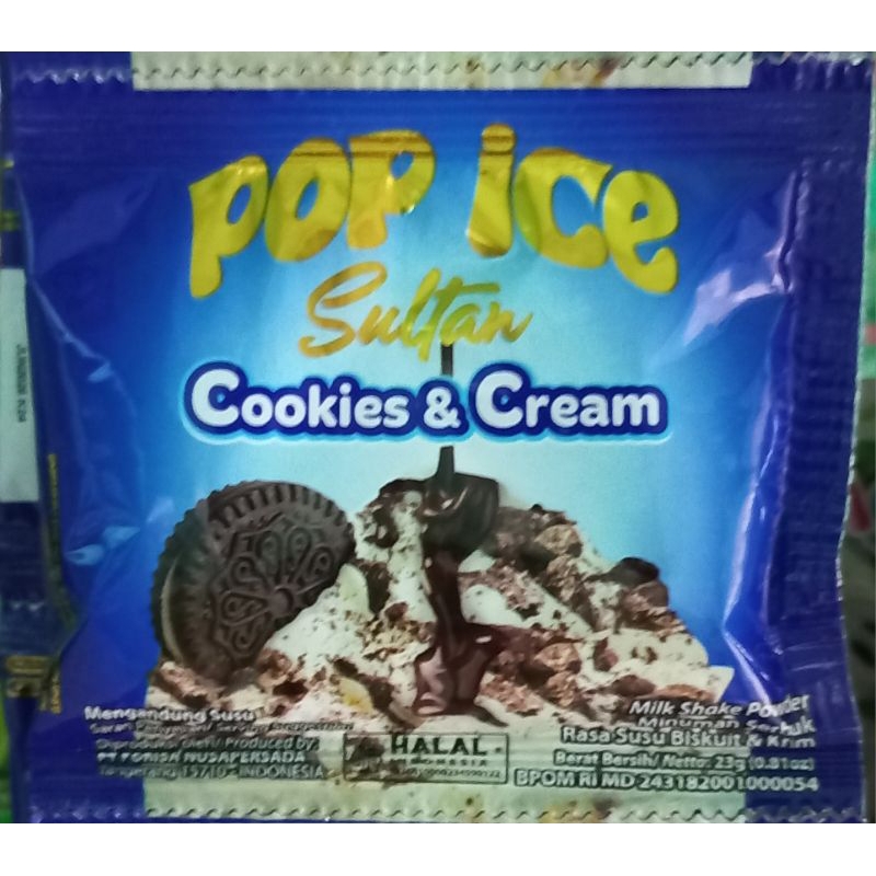 Pop Ice Sultan All Flavor Variants 1 Plan Contains 10 Packs @22g ...