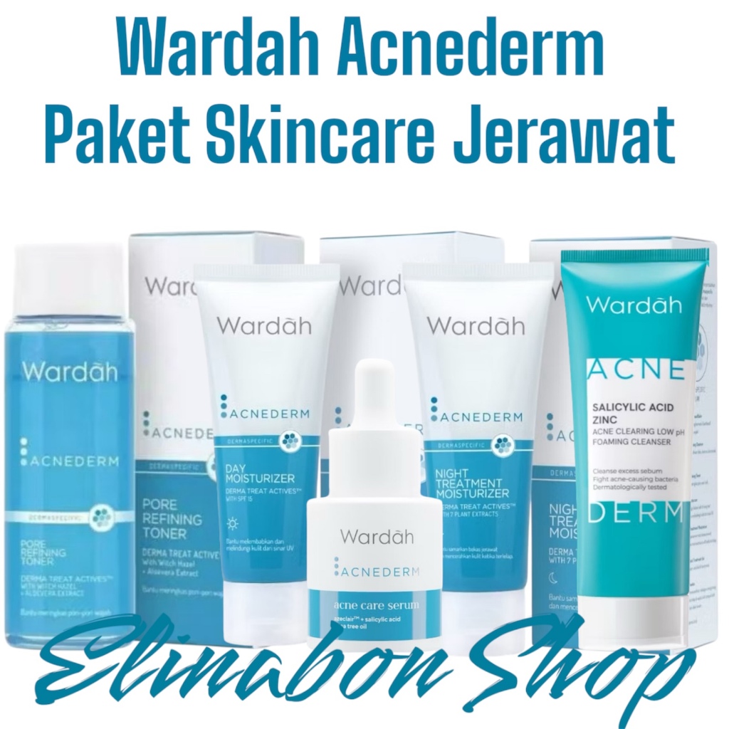 Wardah acnederm Acne Skin Skincare Package (5pcs) | Shopee Malaysia