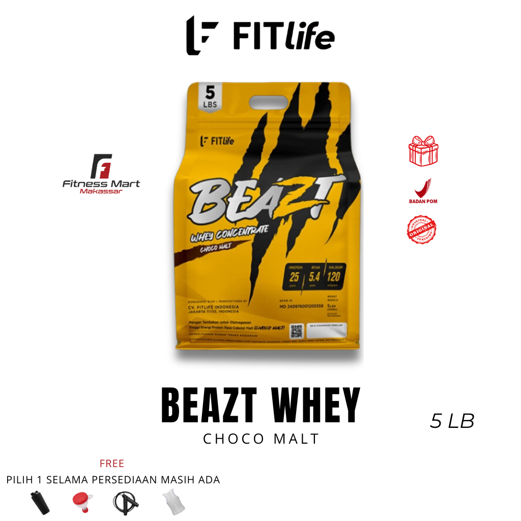FITlife Beazt 5lbs/2260gr - Whey Protein Concentrate (Ex Wpro) | Shopee Malaysia