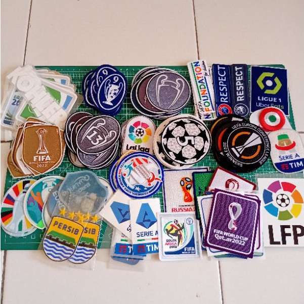 Italian League Football Club Jersey Patch English Spanish UCL UEL World ...