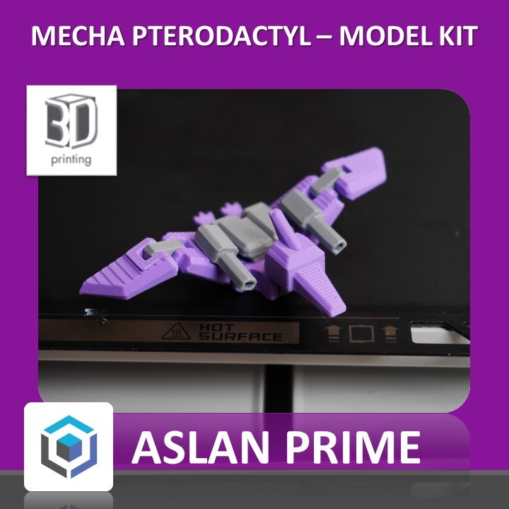 PTERODACTYL MECH MECHA MODEL KIT POSEABLE JOINT ACTION FIGURE 3D Print ...