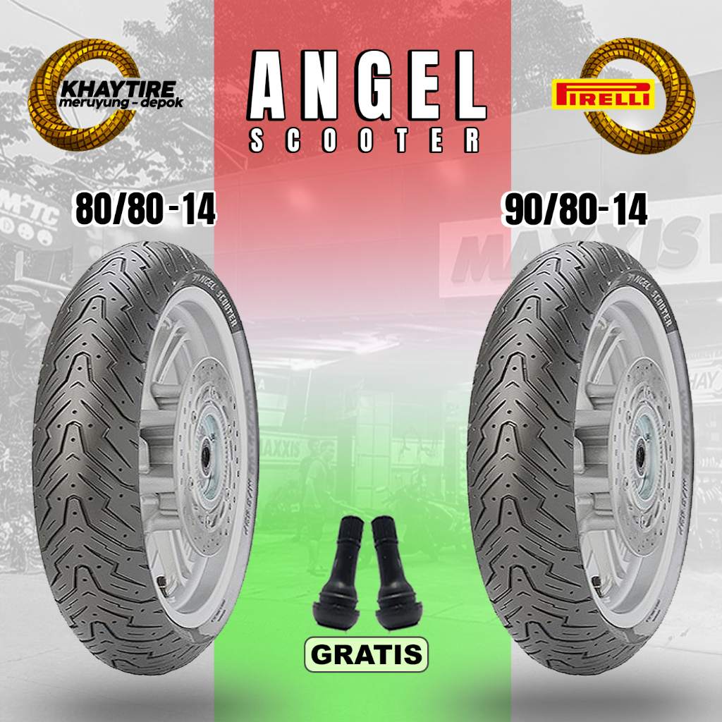 UNIT AND PAIR OF 14 RING MOTORCYCLE TIRES PIRELLI ANGEL SCOOTER BEAT ...