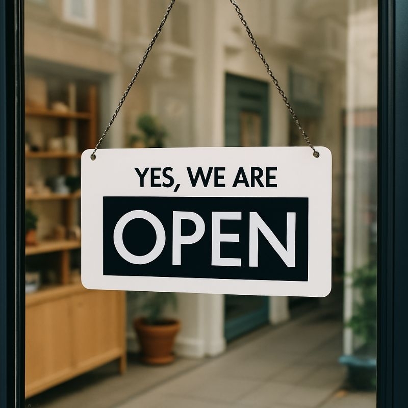 ACRYLIC OPEN CLOSE SIGN BOARD – Office Shop Business OPEN and CLOSE ...