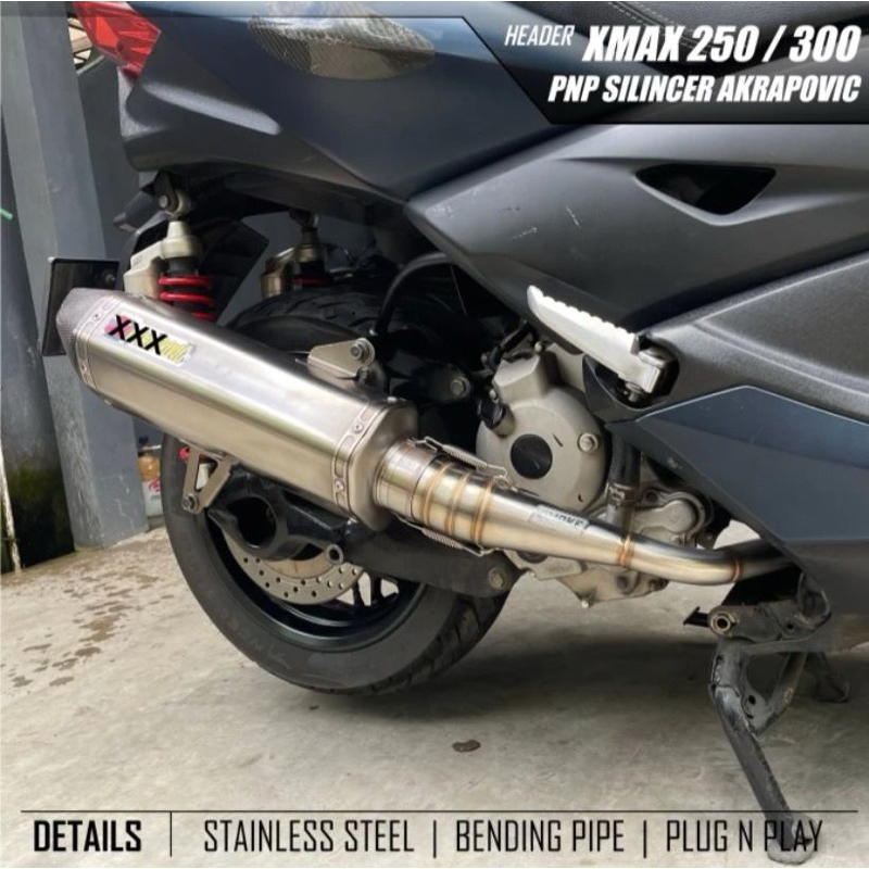 Yamaha Xmax 250 Pnp Exhaust Header Original Akrapovic Exhaust | Shopee ...