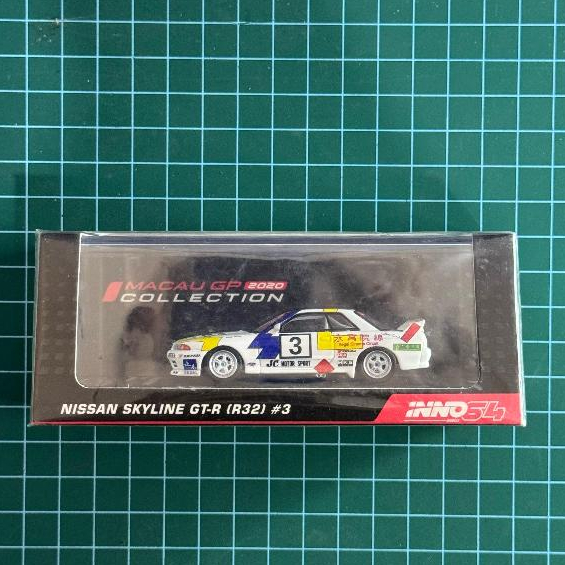 INNO64 NISSAN SKYLINE GT-R (R32) 3 IN64-R32P-MGP20PB WHITE | Shopee ...