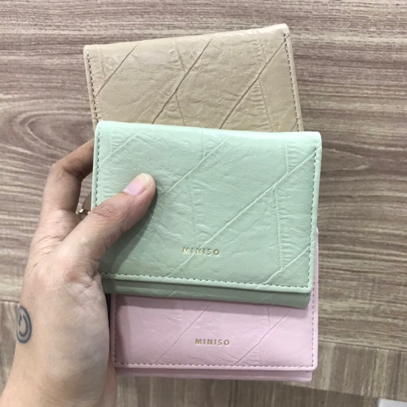 Miniso Short Wallet Tri fold Women / Women's Wallet folding Wallet ...