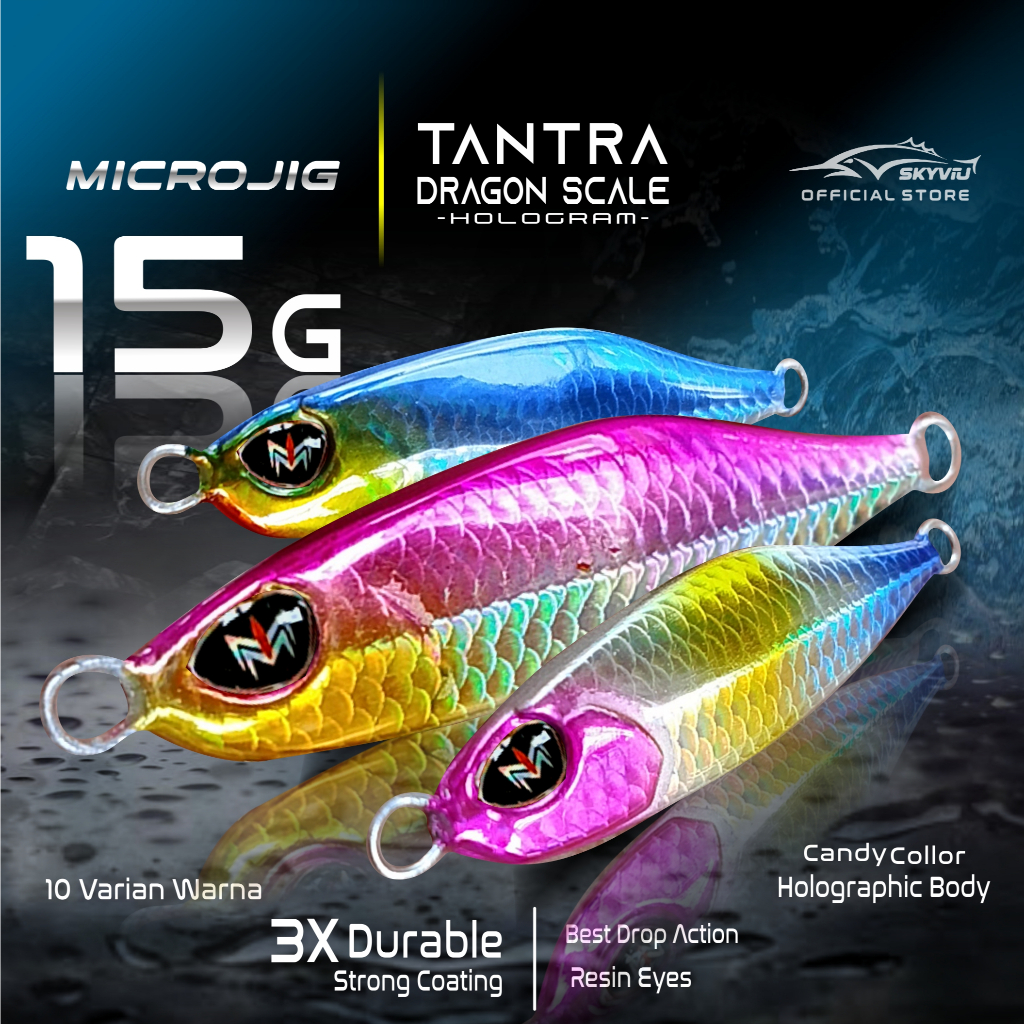 Metal jig bait 15 gram SKYVIU TANTRA Casting UL Micro Jig Bait 15gr 15g 15gram 15 g Ultralight ...