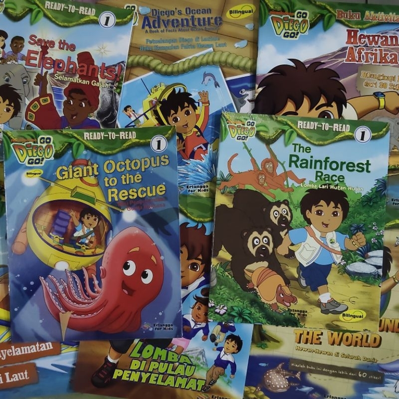 Original Book • Ready To Ready Nickelodeon Kids Go Diego Go Series ...