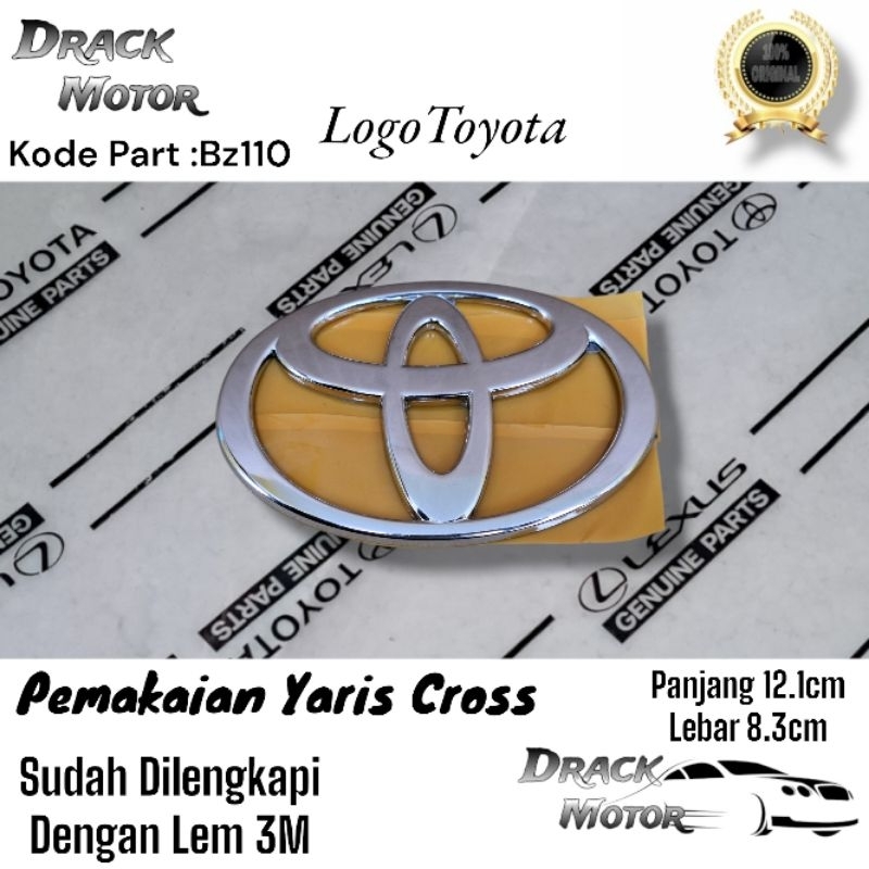 Yaris Cross Logo Full Chrome Original Rear Trunk Toyota Yaris Cross ...
