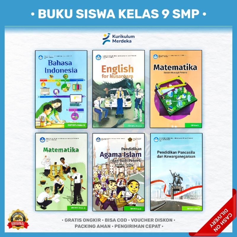 Book for Class 9 Middle School Merdeka Kurmer Curriculum | Shopee Malaysia