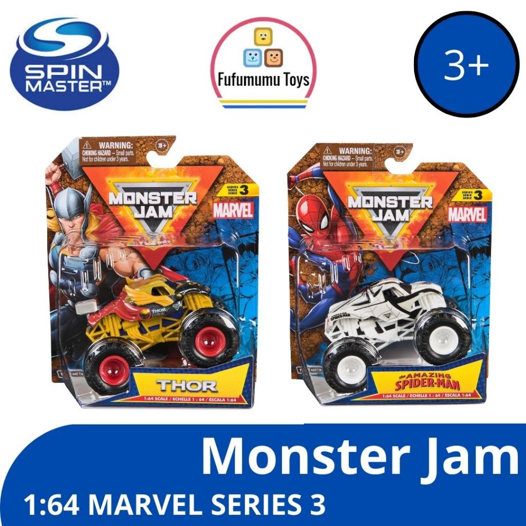 Monster Jam Marvel 1:64 Series 3 2025 Original Spinmaster | Shopee Malaysia