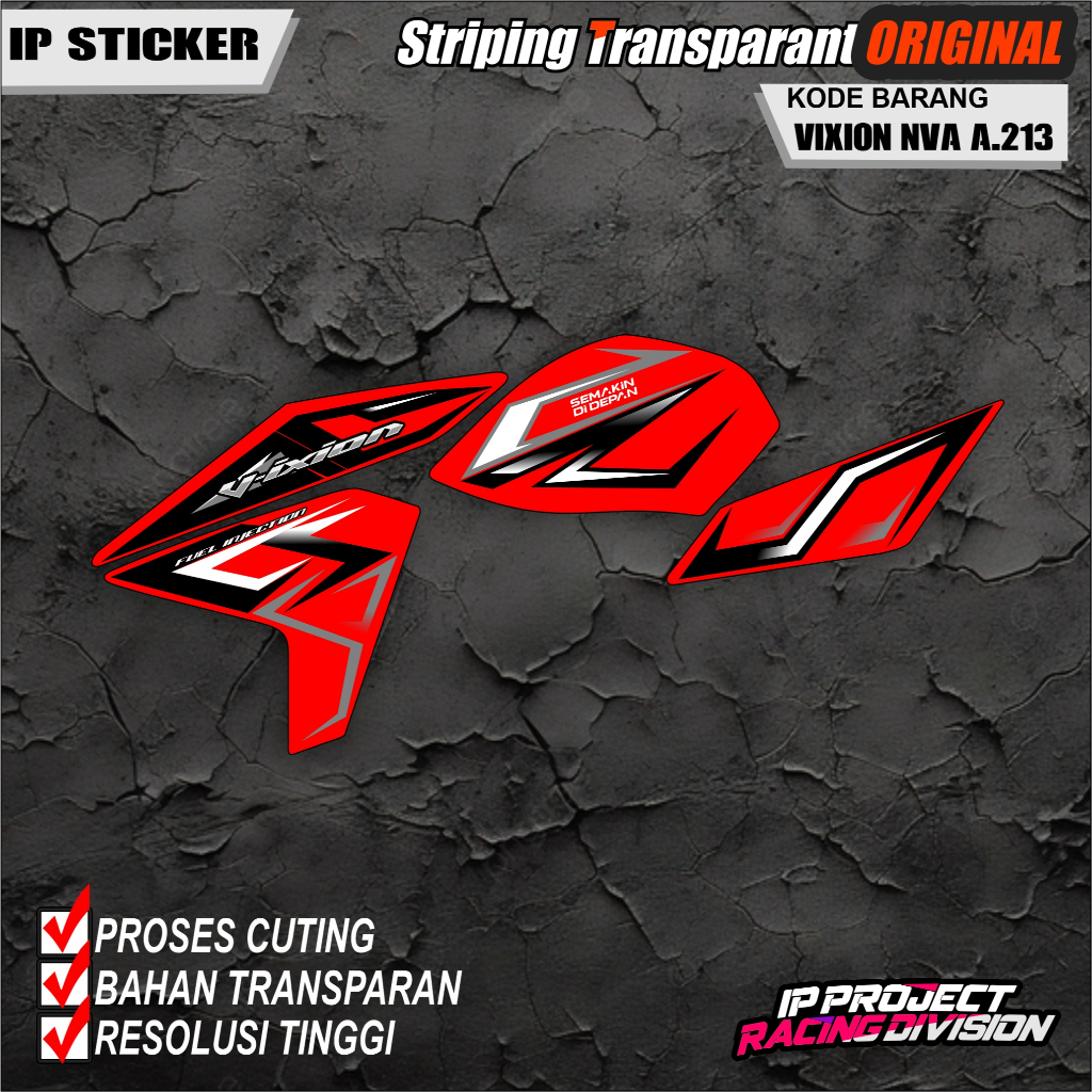 ORIGINAL YAMAHA VIXION NVA MOTORCYCLE STRIPING STICKER RACING HOLOGRAM ...