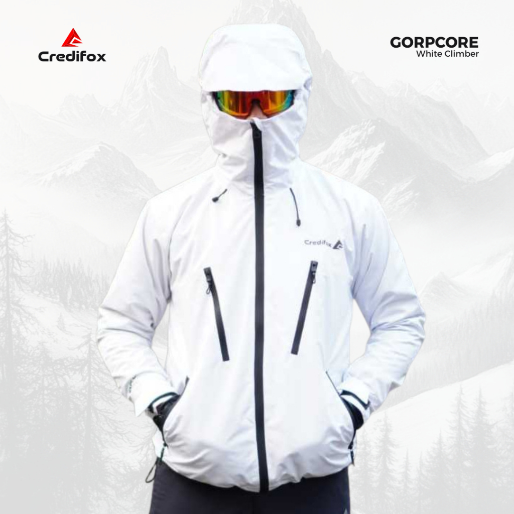 CREDIFOX White CLIMBER Series Gorpcore Mountain Jacket JN Premium ...