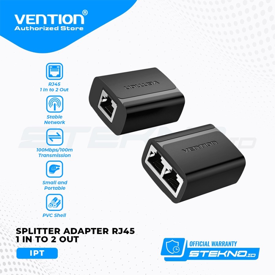 VENTION VENTTION 1 to 2x RJ45 Splitter Ethernet Adapter - IPT | Shopee ...