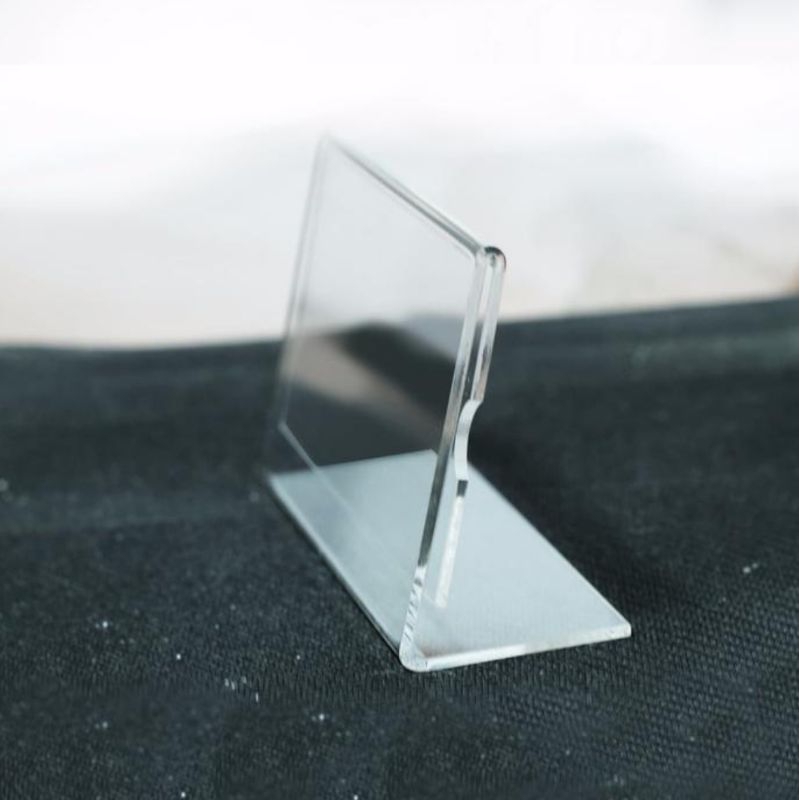 Acrylic name tag/sign holder/price tag | Shopee Malaysia