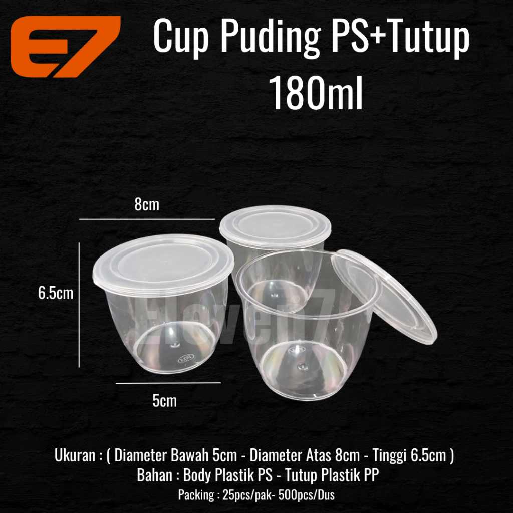 FIM Plastic Pudding Cup+Lid - Pudding Cup, Sauce Cup - Party Cup ...