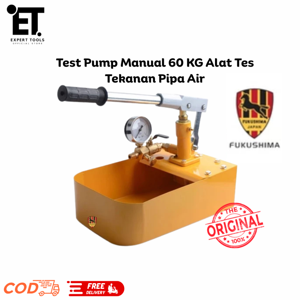 60 KG Manual Test Pump / 60 BAR Water Pipe Pressure Test Equipment ...