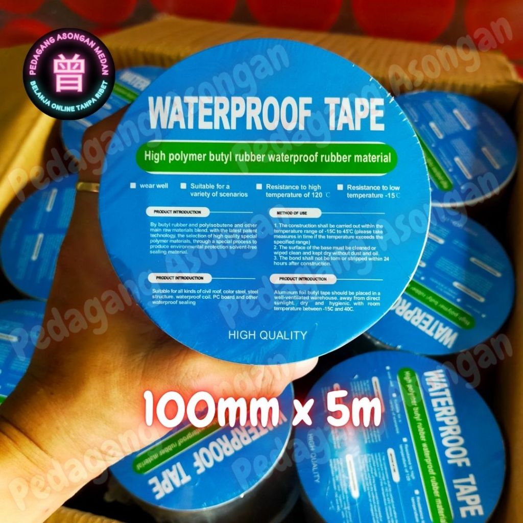 Anti-Leak Duct Tape / Waterproof Tape / Aluminum Waterproof Tape 10cm x ...