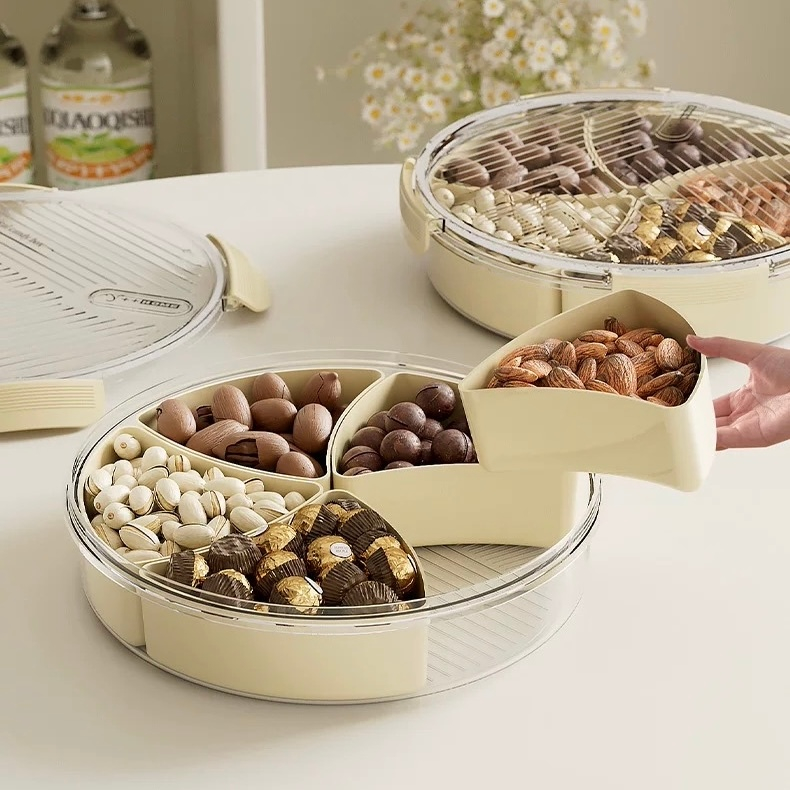 [VAES] Snack Box Yoto 4/5 Dividers Aesthetic Snack Container Dry Cake ...