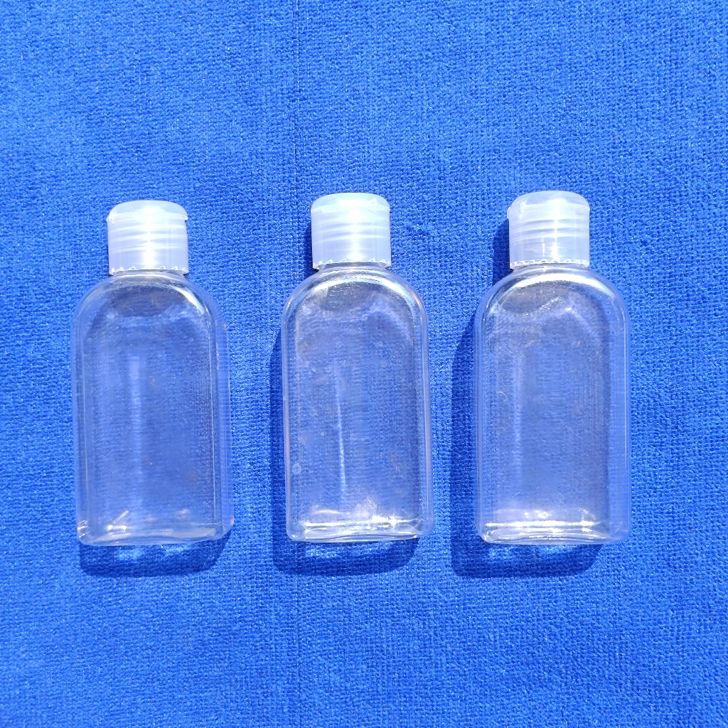 100 ML PLASTIC BOTTLE Fliptop Bottle Travel Bottle Box Flip Cap Bottle ...