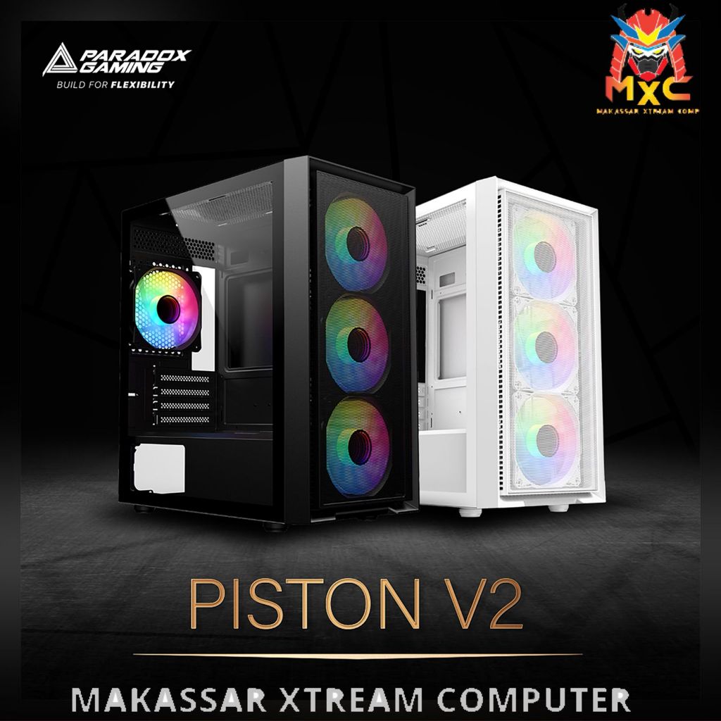 CASING PARADOX GAMING PISTON V2 M-ATX INCLUDE 4 FAN ARGB | Shopee Malaysia