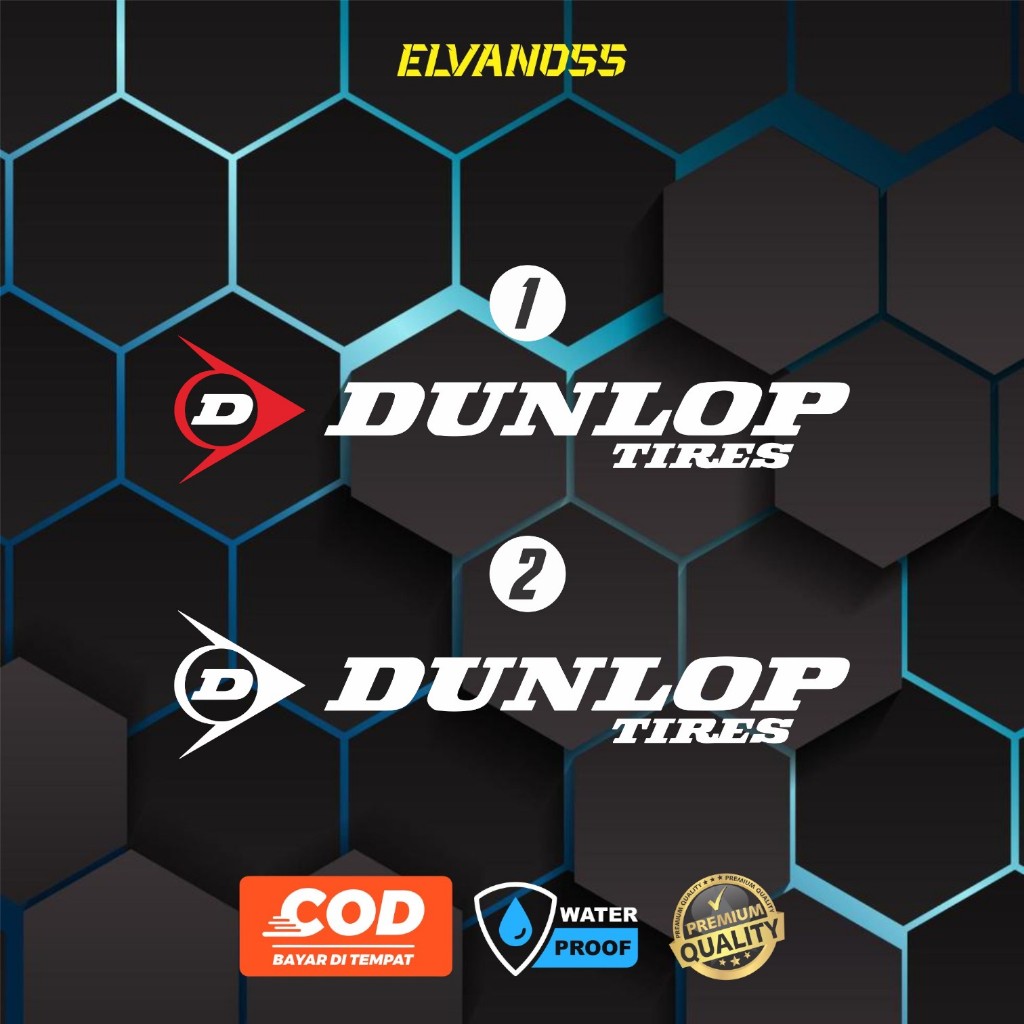 Cutting Stickers for Motorcycles, Dunlop logo stickers, Free Custom ...