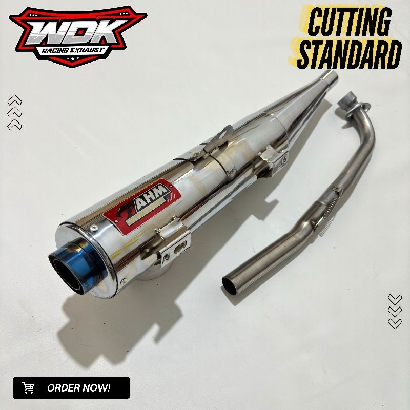 EXHAUST AHM CUTTING STANDARD SRL 115, SRL 115 FI, LAGENDA, FUTURE 125 ...