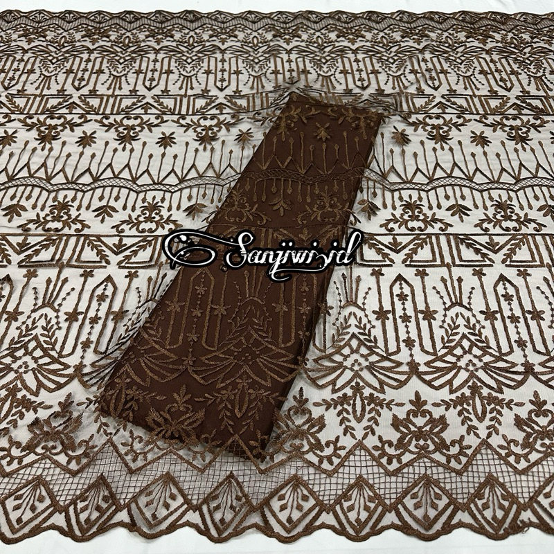 Ethnic Tile Fabric/ Ethnic Sapto Tile/ Kebaya Brocade Material | Shopee ...