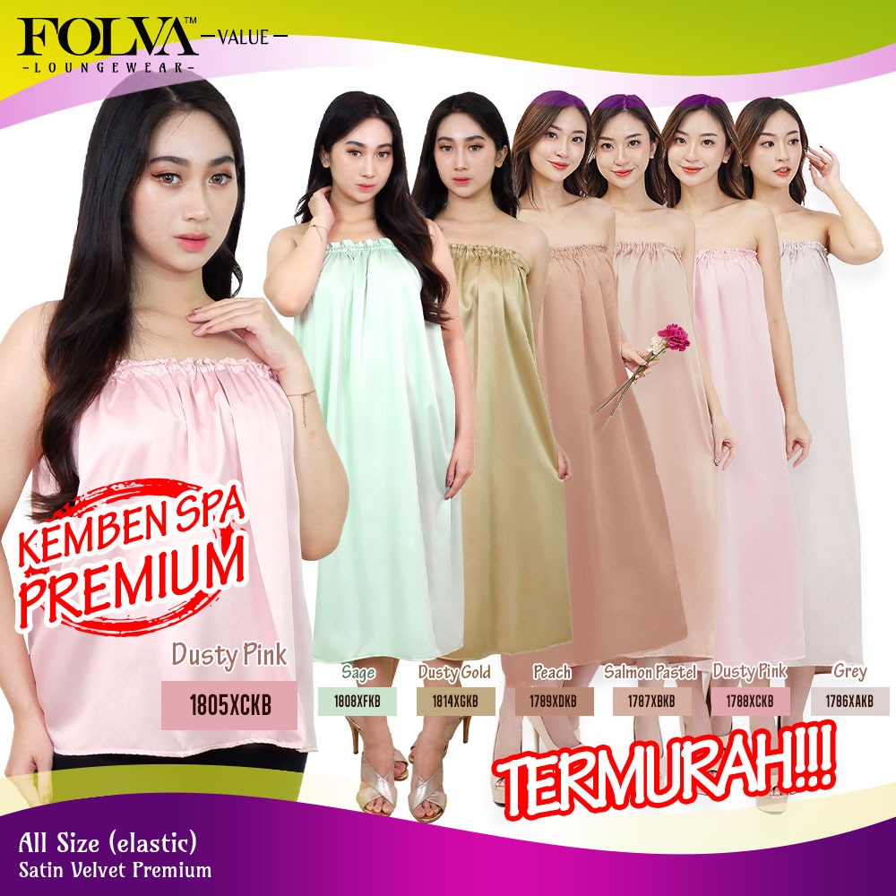 FOLVA Kemben SPA Facial Salon Satin Premium Plain | Shopee Malaysia