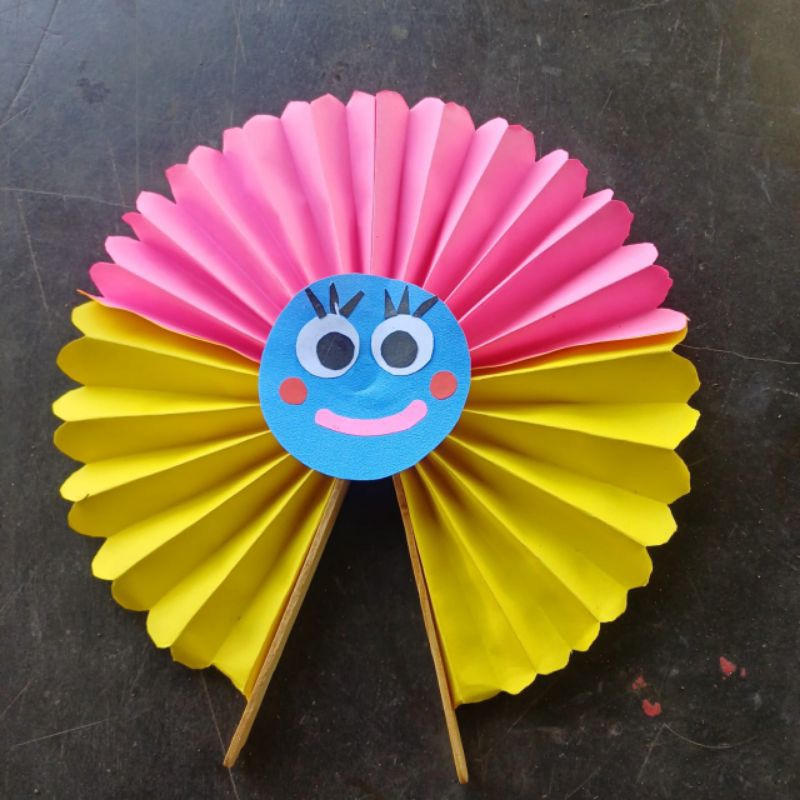 Handmade fan origami paper craft origami fan | Shopee Malaysia
