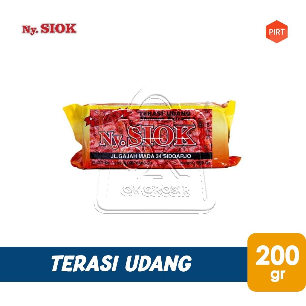 Ny Siok Shrimp Terrace / Special Belacan Raw Shrimp Terrace (200gr Box ...