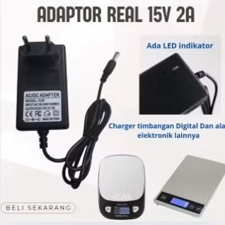 ORIGINAL PROTABLE SPEAKER ADAPTER 15V 2A DIGITAL SCALES CAS 15V 2A AC ...