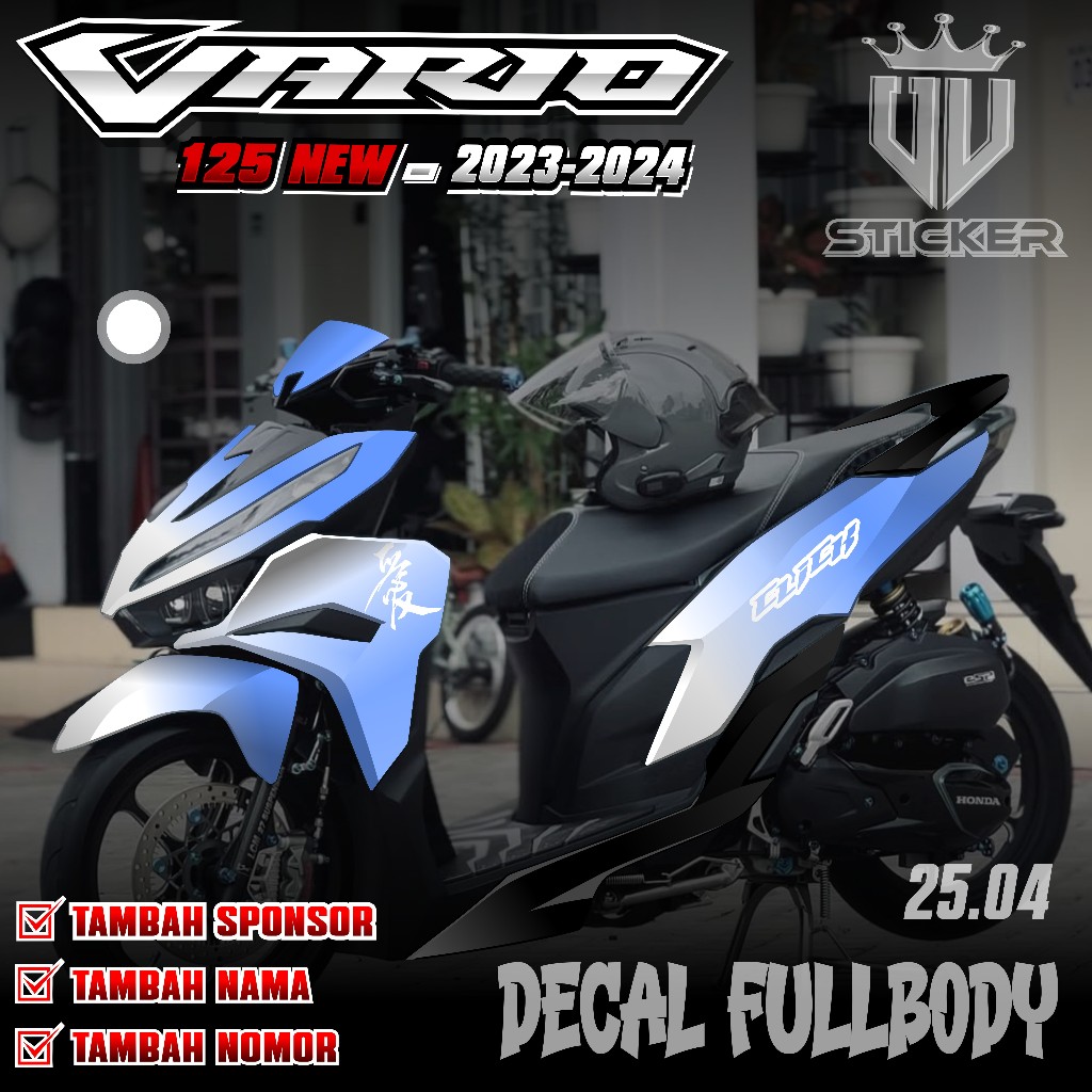 LATEST Decal Sticker Honda VARIO NEW 125 CBS 2022 2023 2024 - Variation ...