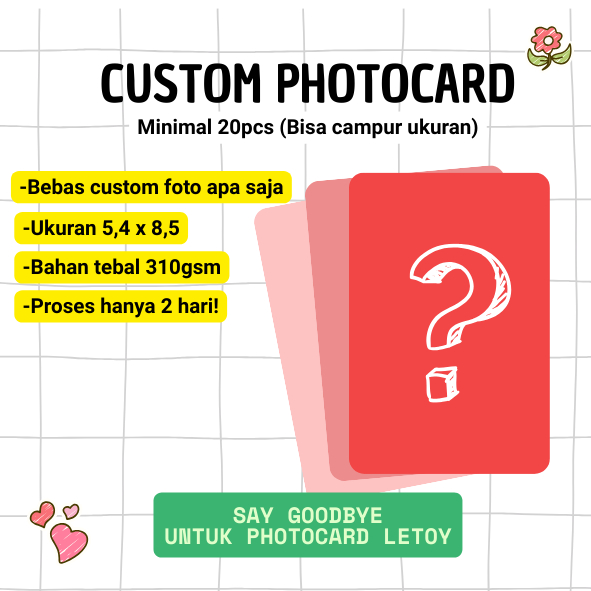 Custom PHOTOCARD | Polaroid photo printing services poster 2R 4R ...