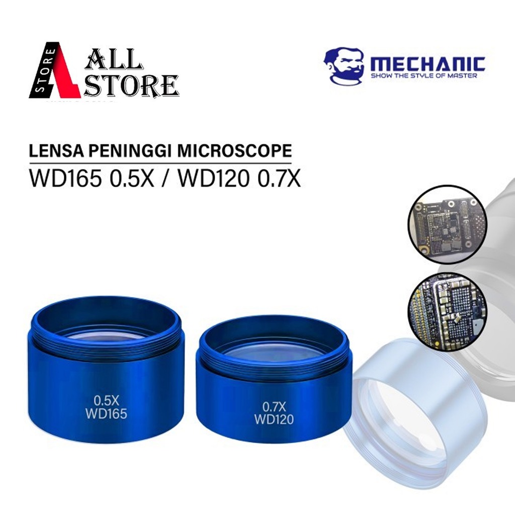 Mechanic MCN-0.5X / MCN-0.7X Magnifying Lens Microscope Auxiliary ...