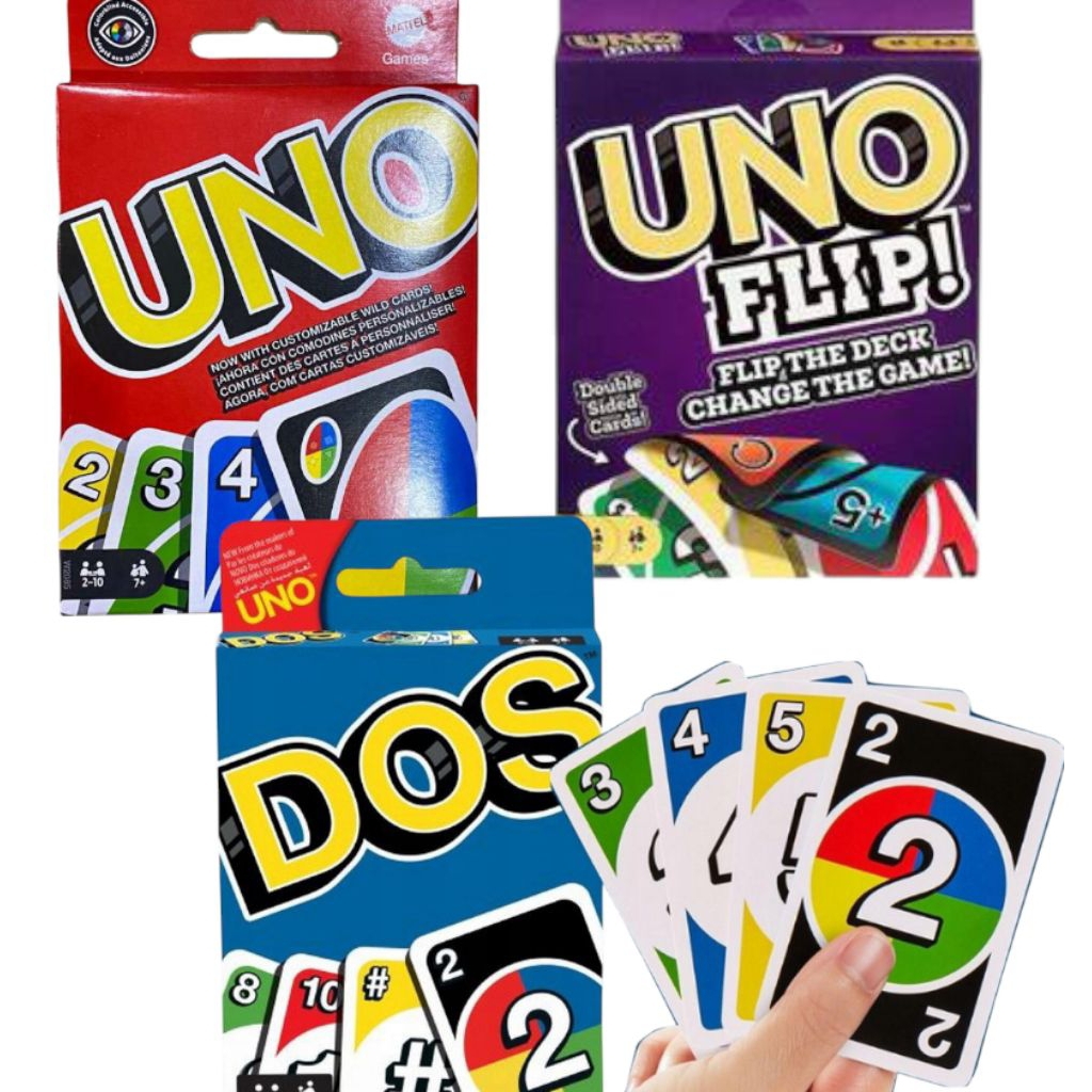Uno Plain/Uno Dos/Uno Flip 1 package gets 3 pcs Only 27/5 festive ...