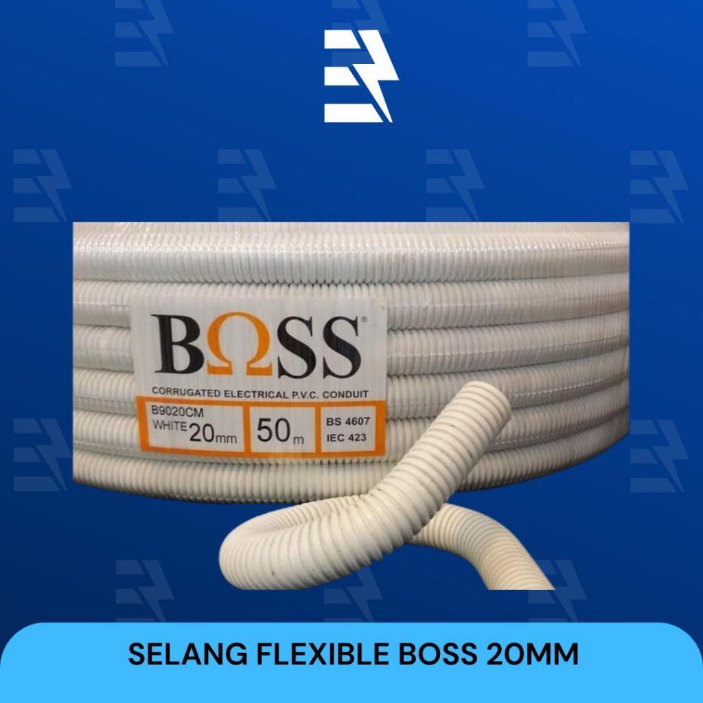 FLEXIBLE FLEXIBLE CABLE HOSE BOSS WHITE RETAIL 20mm (PRICE PER 1 METER ...