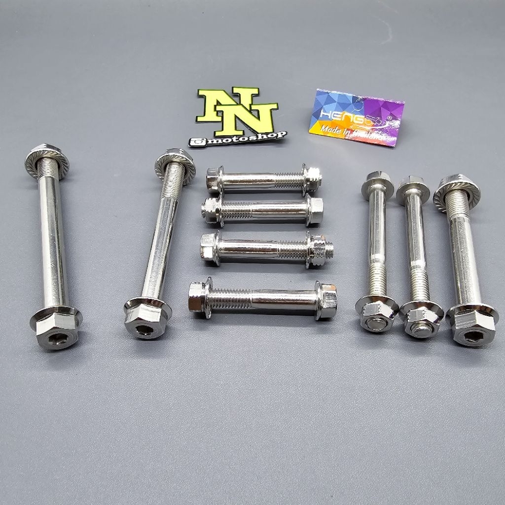 MESIN NINJA R SS KIS PROBOLT STAINLESS HEXAGON ENGINE BREQUETTE BOLT 2 ...