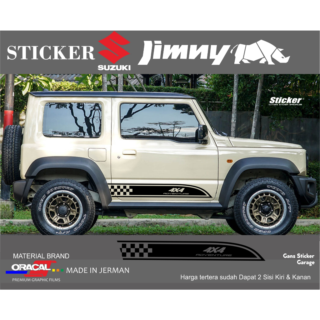 Suzuki Jimny Sticker Cutting Suzuki Jimny Car Sticker | Shopee Malaysia