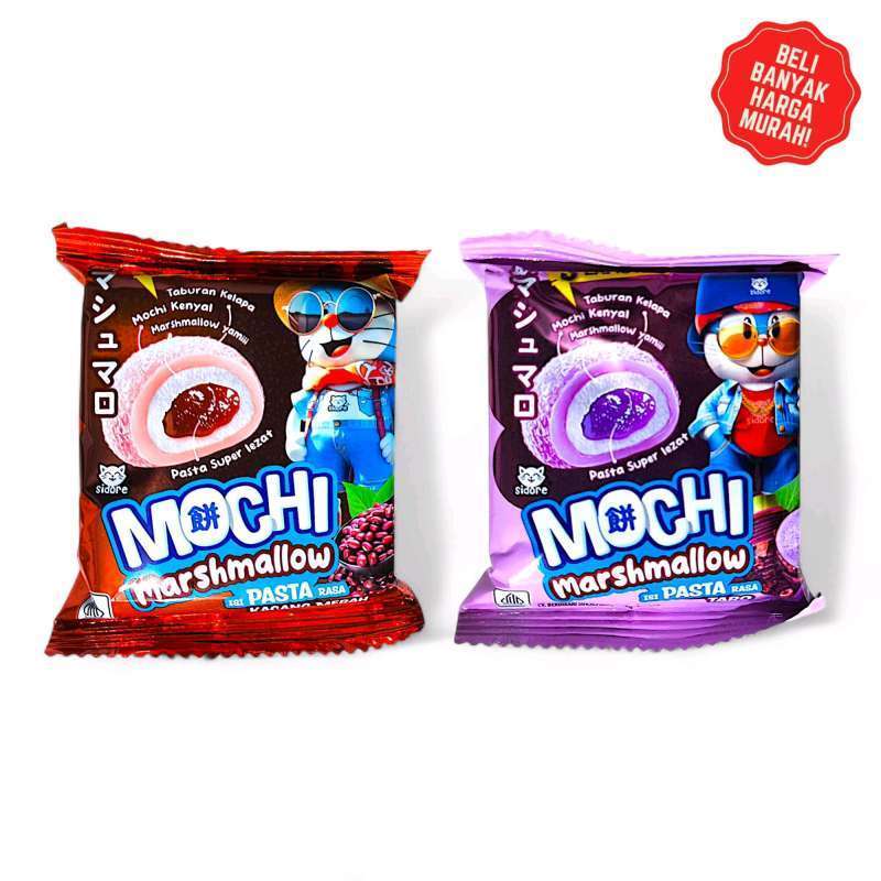 MERAH SIDORE MOCHI MARSHMALLOW CONTENTS 8 PCS MARSHMELLOW CHOCOLATE ...