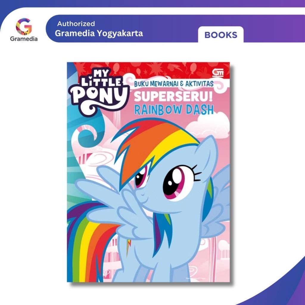Gramedia Yogya - My Little Pony: Superserable Coloring & Activity Book ...