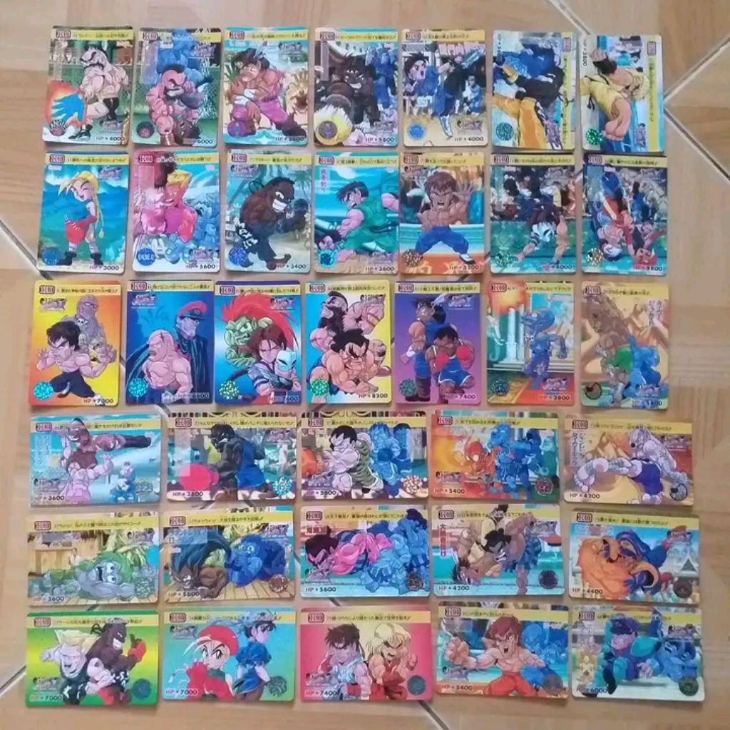 Street fighter cards ii super part 2 full set 36pcs vintage 1994 Bandai ...