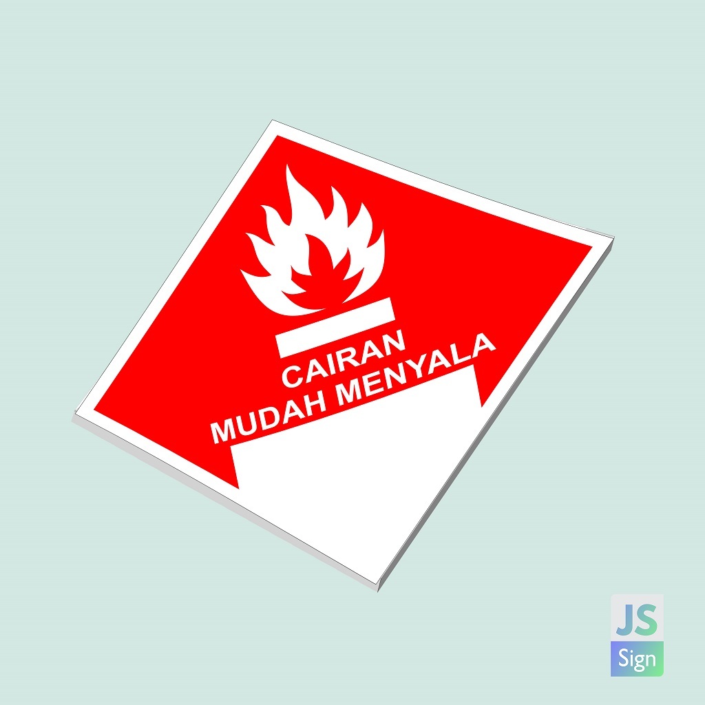 SAFETYSIGN K3 SYMBOL LIMBAH B3 - EASY LIGHTING LIQUID 3MM PLATE ...