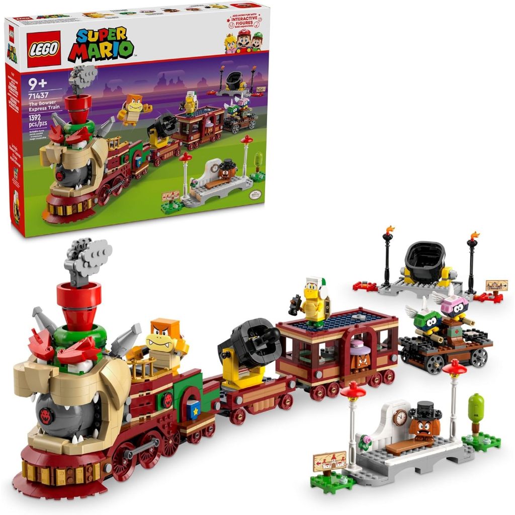 LEGO Super Mario The Bowser Express Train Toy Playset, Includess a ...