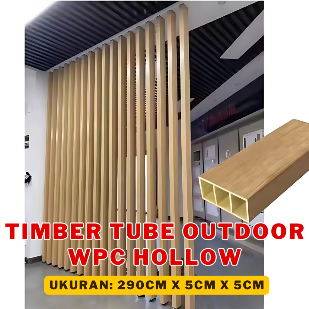 Outdoor WPC Tube Timber 5cm X 5cm | WPC Hollow Outdoor Box | WPC ...