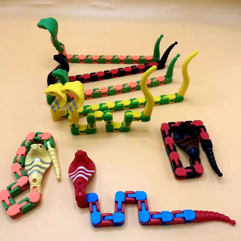 SNAKE COBRA MOTIF ROPE RUBIK TOY CAN BE DISASSEMBLY CREATIVE COLORFUL ...