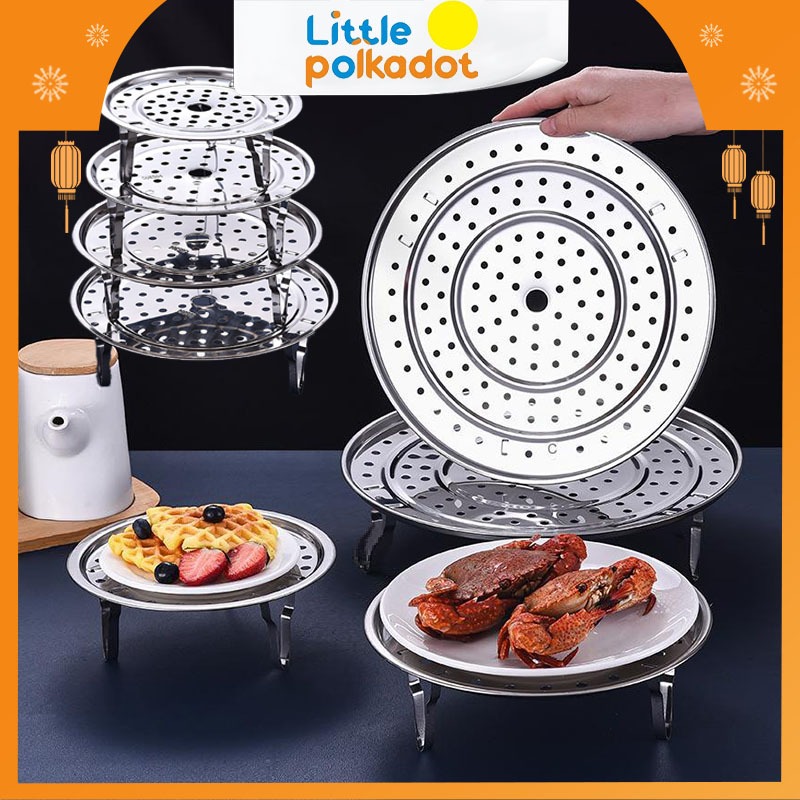 【Littlepolka dot】Pot coaster/Stainless Steamer coaster/Stainless steel ...