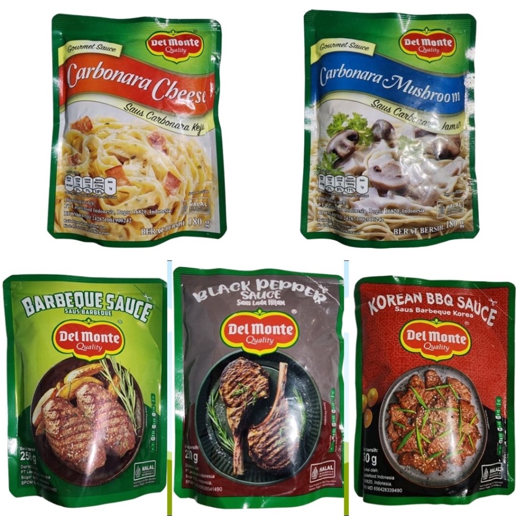 Del Monte Sauce, Barbeque Sauce, Korean BBQ, Mushroom Carbonara, Cheese ...