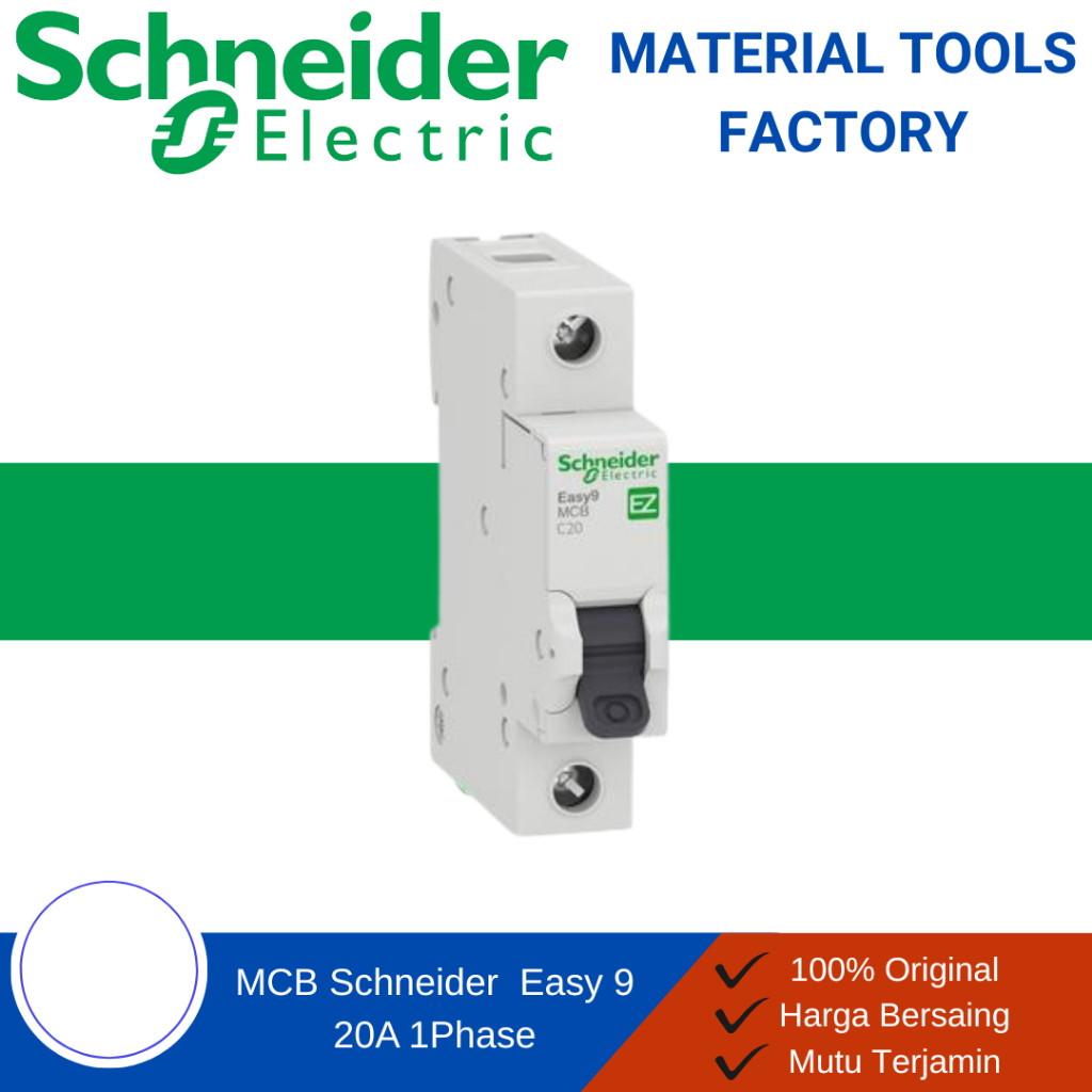MCB - MCB 20A - MCB Schneider Easy9 20A 1 Phase | Shopee Malaysia