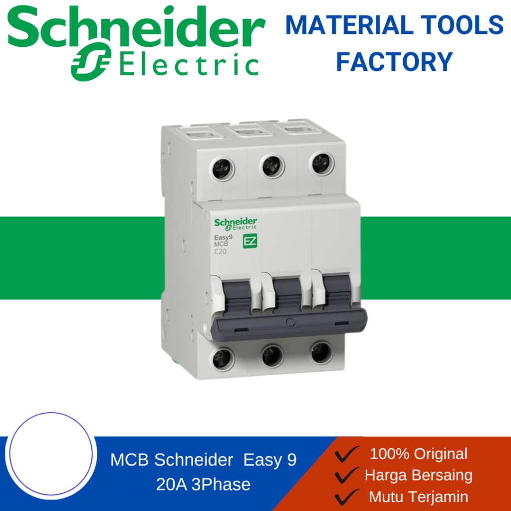 MCB - MCB 20A - MCB Schneider Easy9 20A 3 Phase | Shopee Malaysia